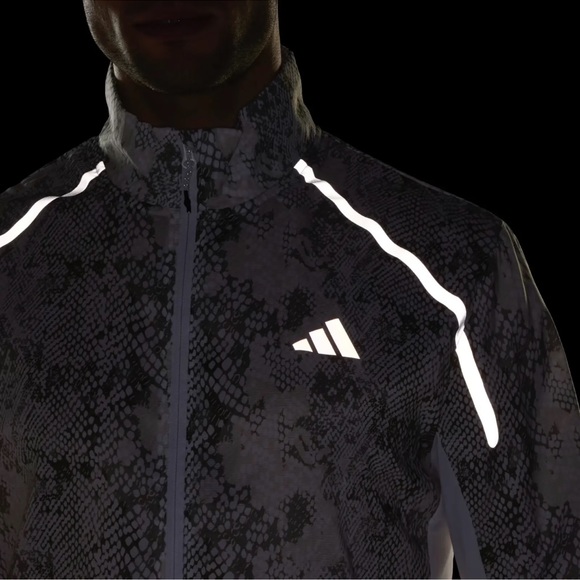 adidas | Jackets & Coats | Adidas Allover Print Mens Marathon Jacket ...
